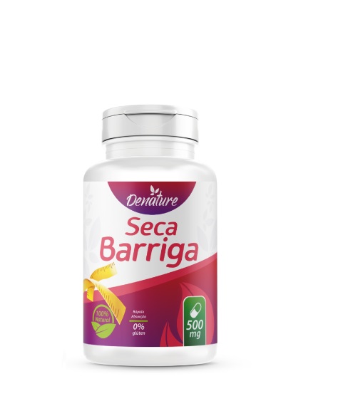 SECA BARRIGA DENATURE 500MG 60CAPS e 500ML ( Farinhas Berinjela, Banana ...
